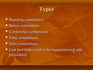 Committees congress | PPT