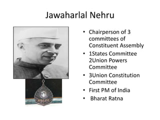 Committees of the Constituent Assembly of India and decisions of 24 ...