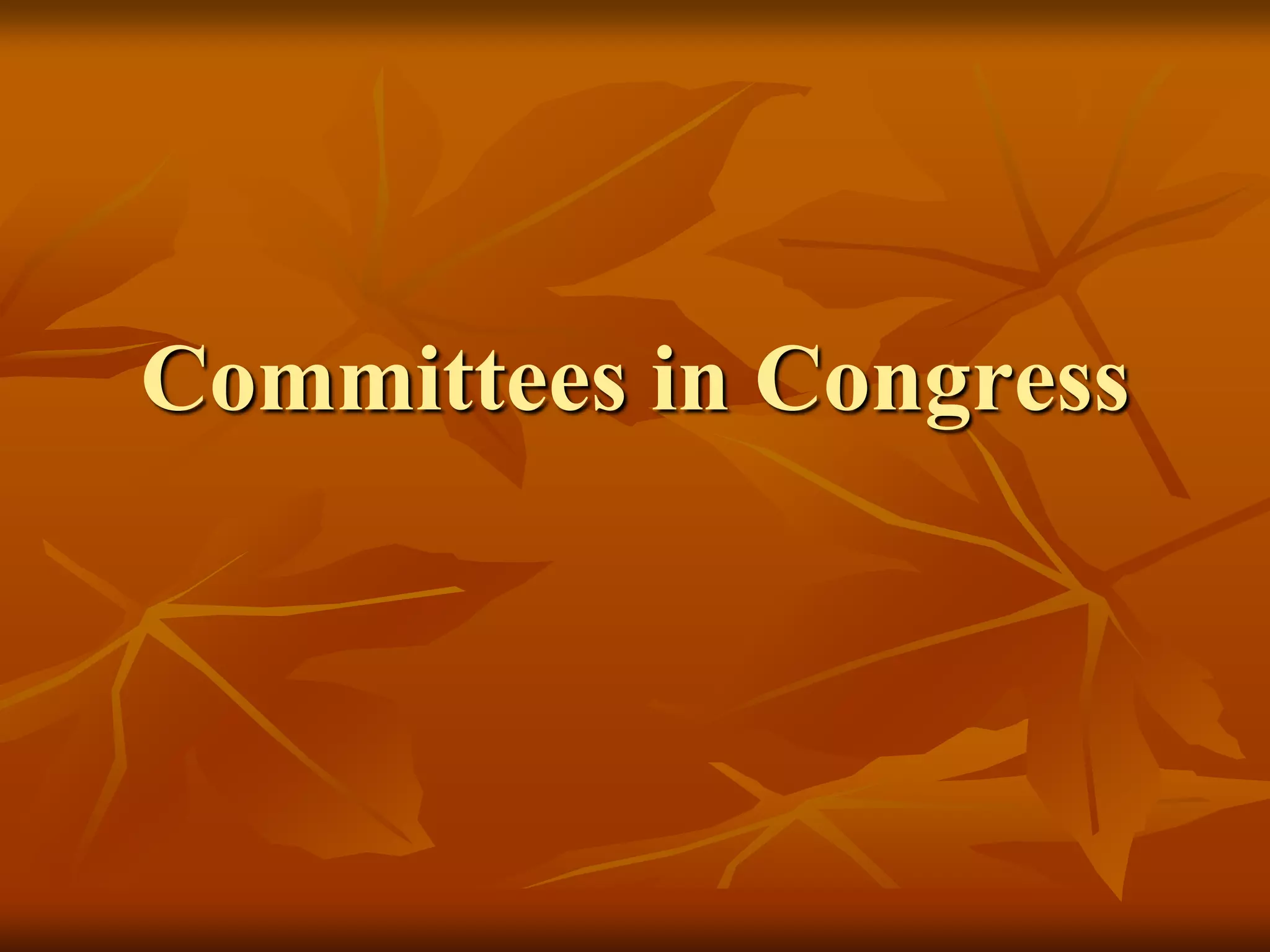 Committees in congress | PPTX