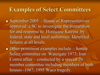 Committees in congress | PPT