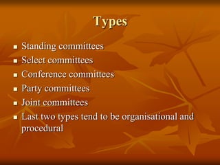 Committees in congress | PPT