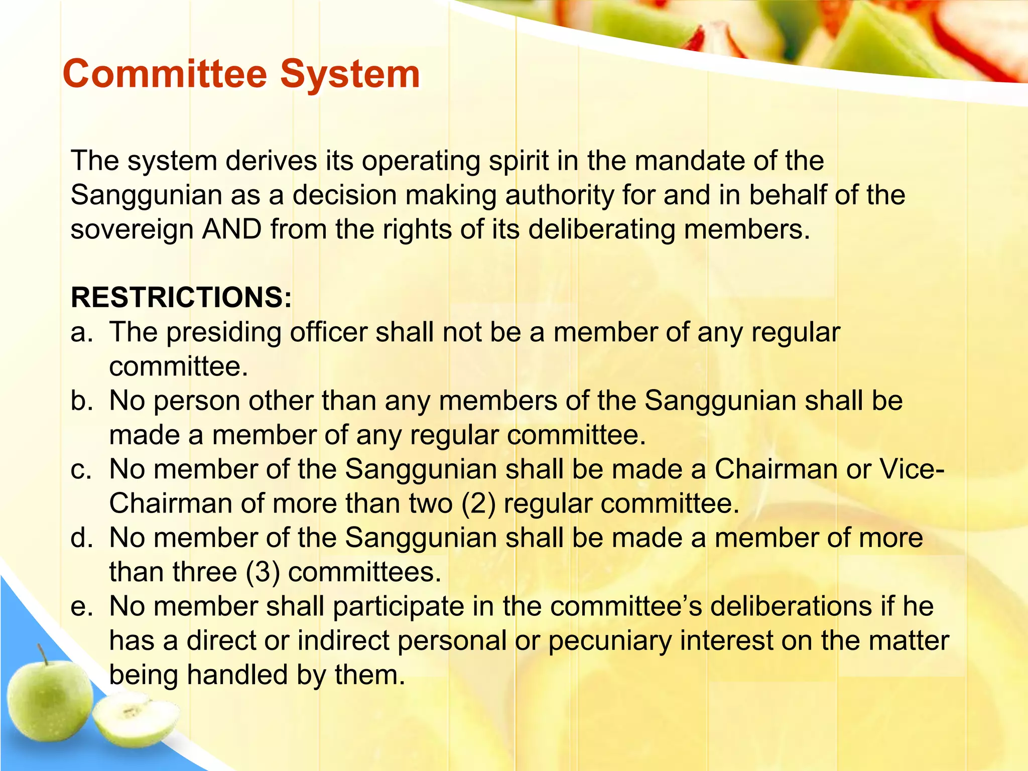 Committee system | PPTX
