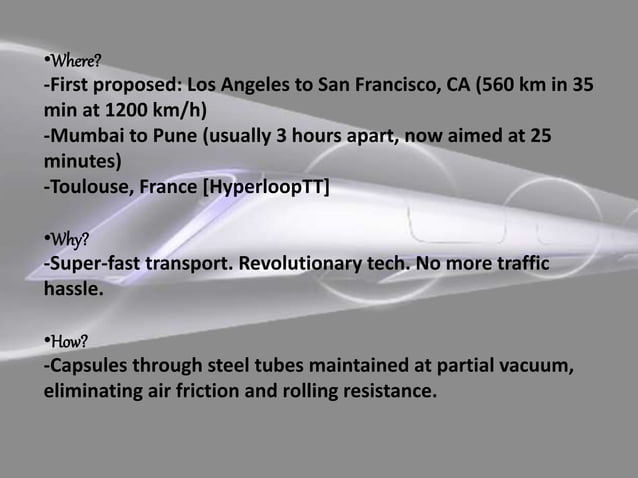 Evolution of Hyperloop | PPTX