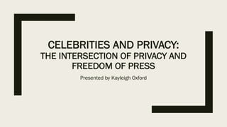 Celebrities and Privacy | PDF