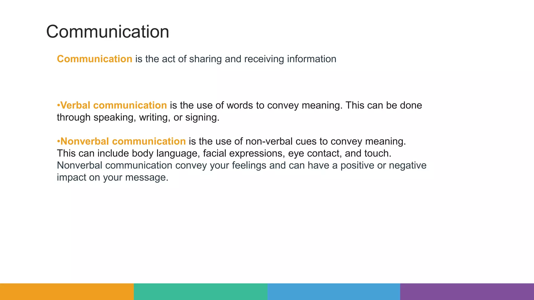 basic communication skills | PPTX
