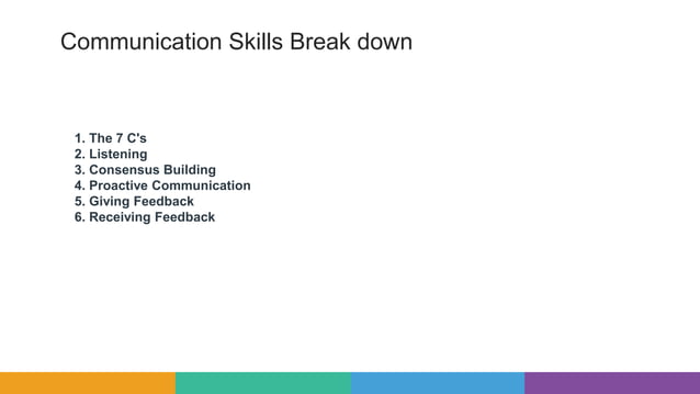 basic communication skills | PPTX