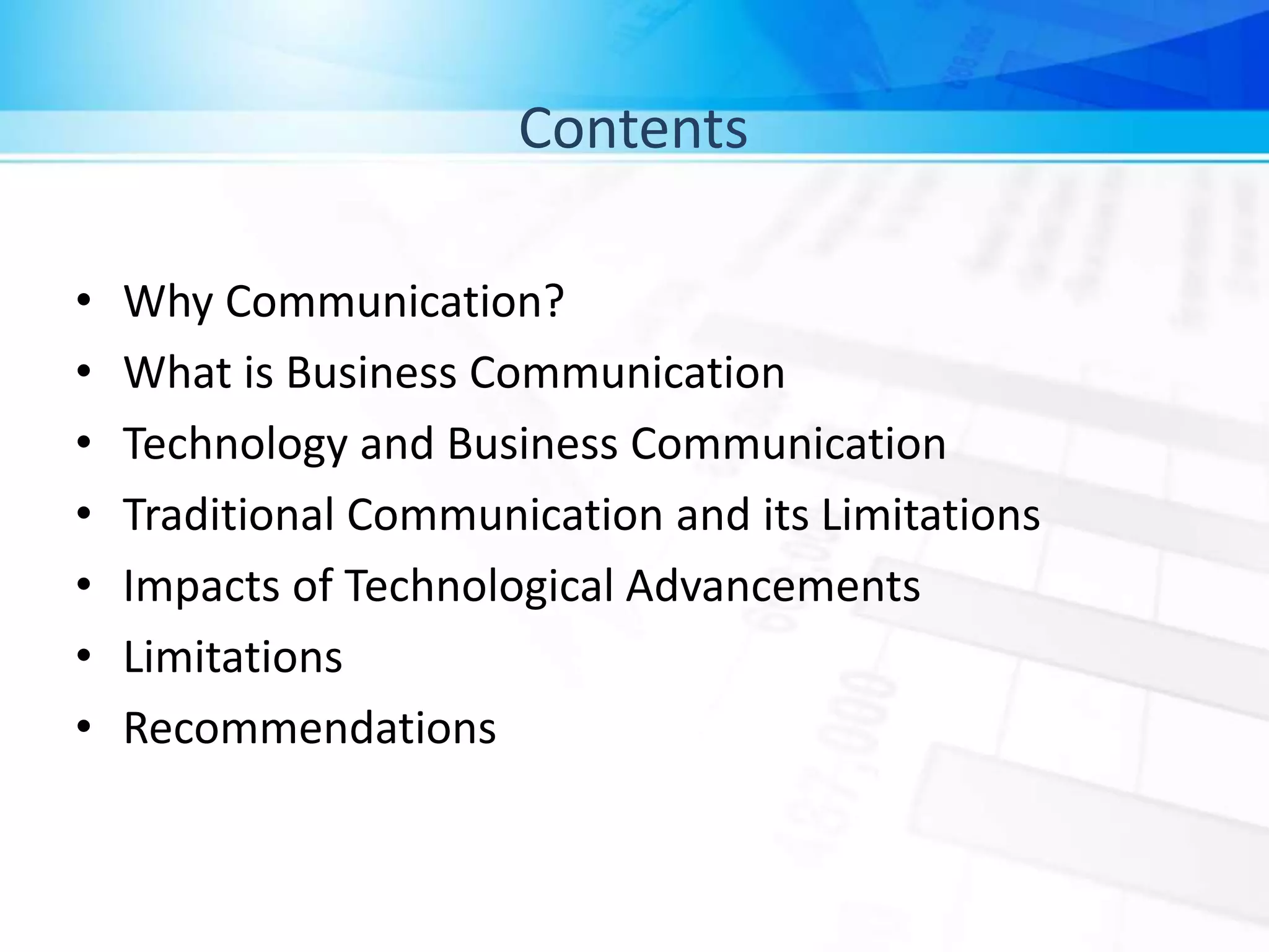 Technological advancements in business communication | PPTX