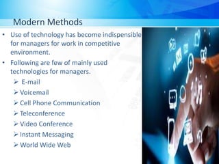 Technological advancements in business communication | PPTX