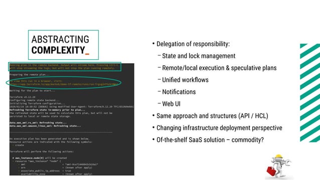 Commodified IaC using Terraform Cloud | PPT