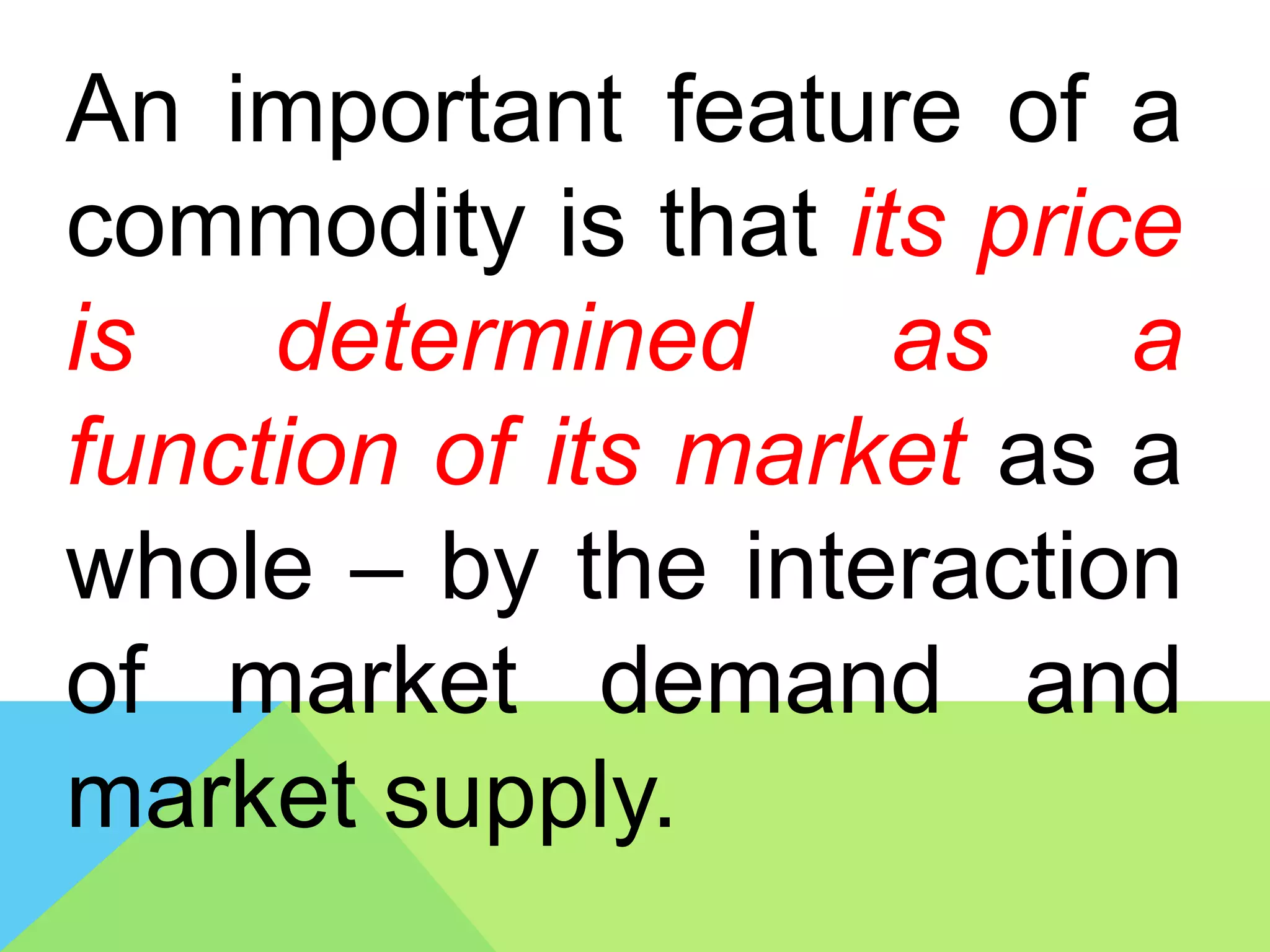 PRICE & COMMODITIES (APPLIED ECONOMIC) | PPTX