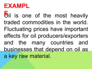 PRICE & COMMODITIES (APPLIED ECONOMIC) | PPTX