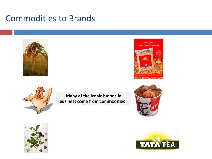Commodities & brands