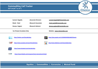 Commodities Call Tracker Oct'14 | PDF