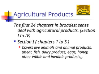COMMODITIES IN THE Harmonized System of Goods Classification | PPTX