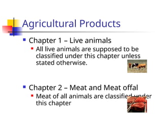 COMMODITIES IN THE Harmonized System of Goods Classification | PPT
