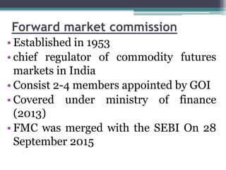 Commodities market | PPTX