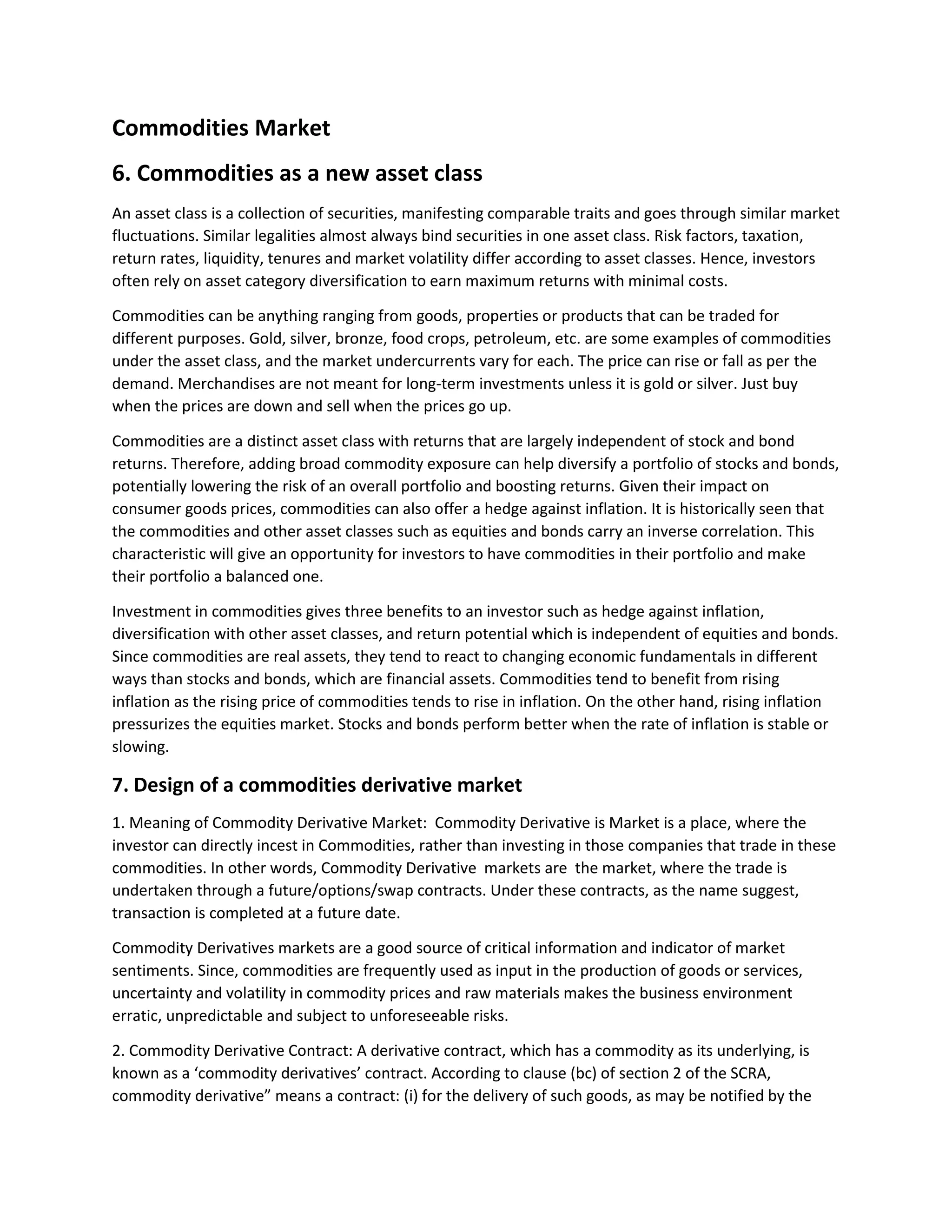 Commodities Market.docx