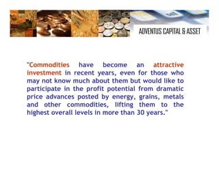 Commodities Presentation | PDF