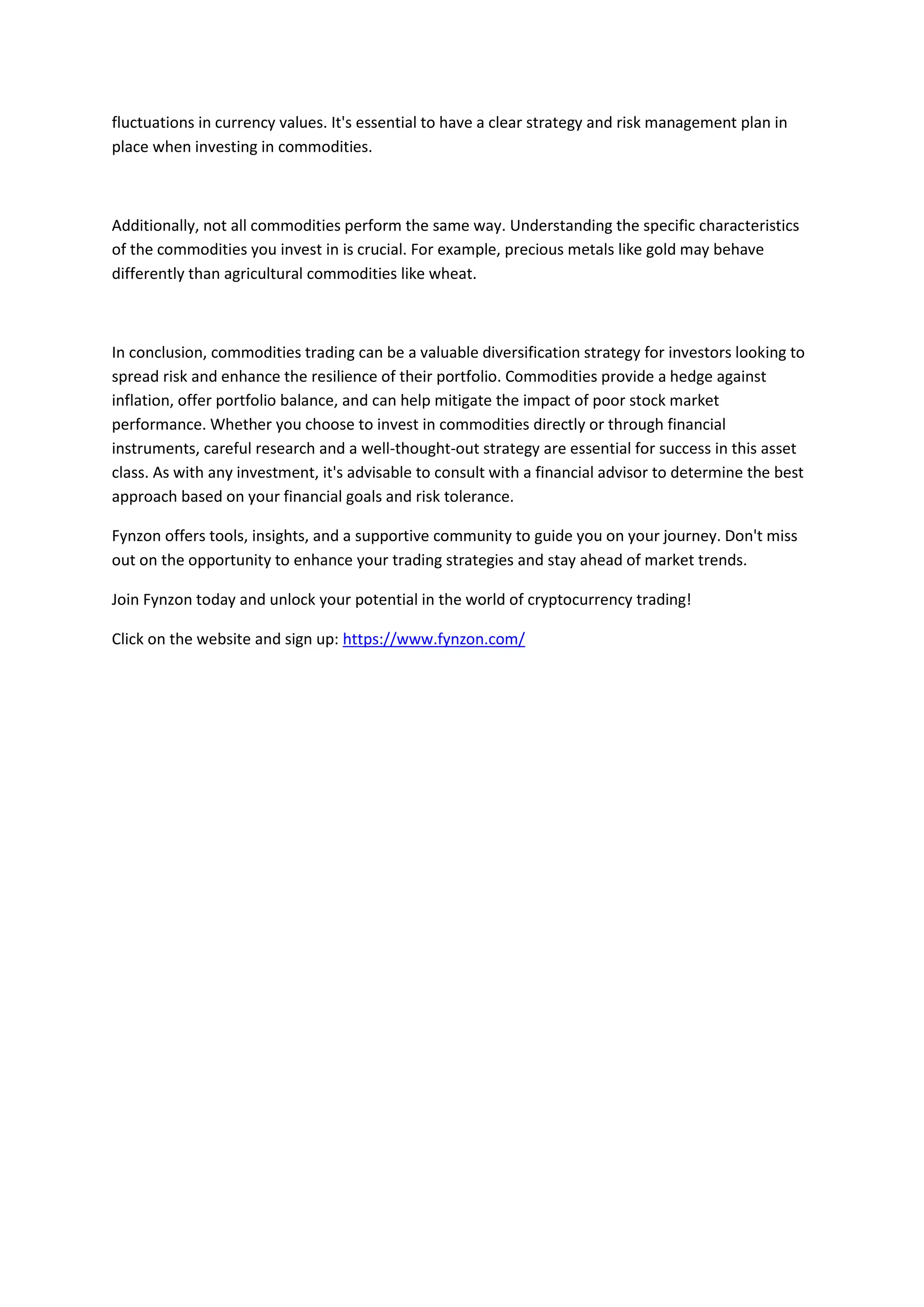 Commodities Trading Pdf
