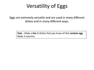 Commodity eggs | PPTX