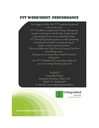 Commodity calls performance | PDF