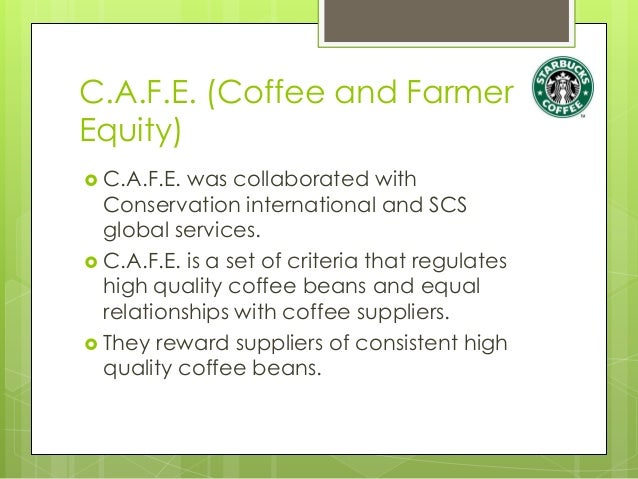 Starbucks Commodity Chain