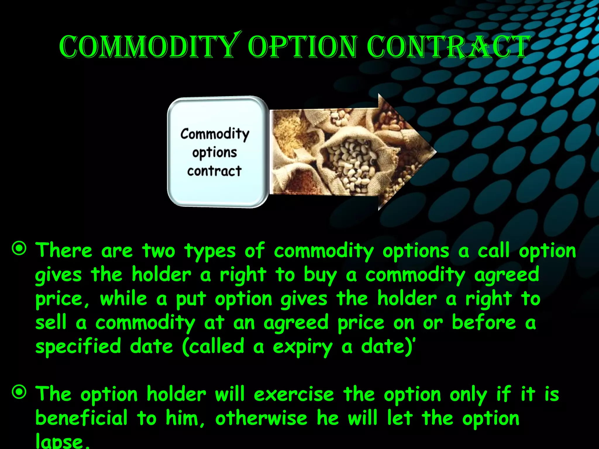 Commodity derivatives | PPT