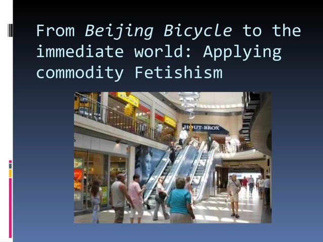 Commodity fetishism lecture | PPT