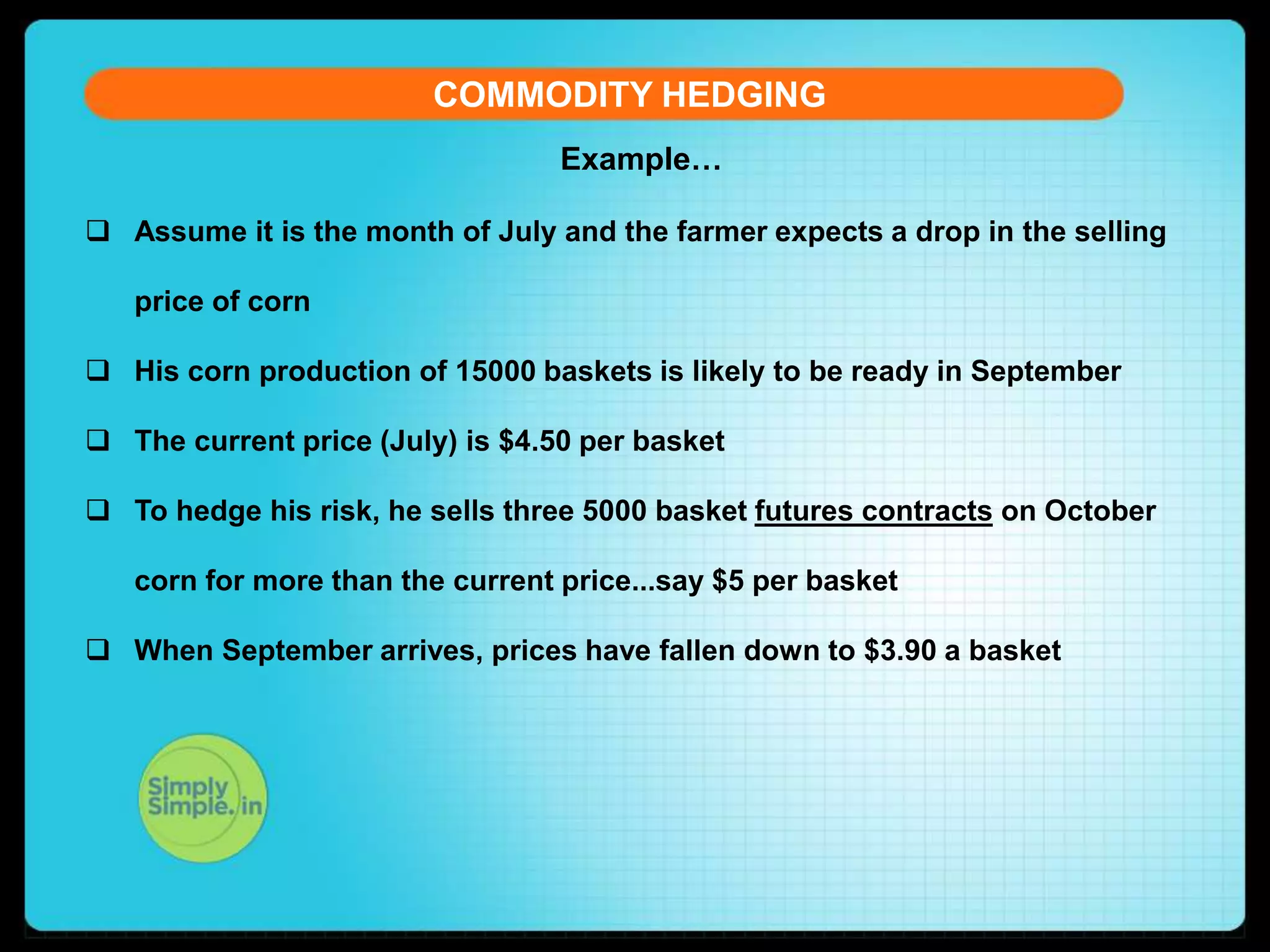 Commodity hedging | PPTX
