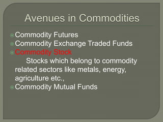 Commoditymarket | PPTX