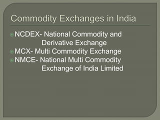 Commoditymarket | PPTX