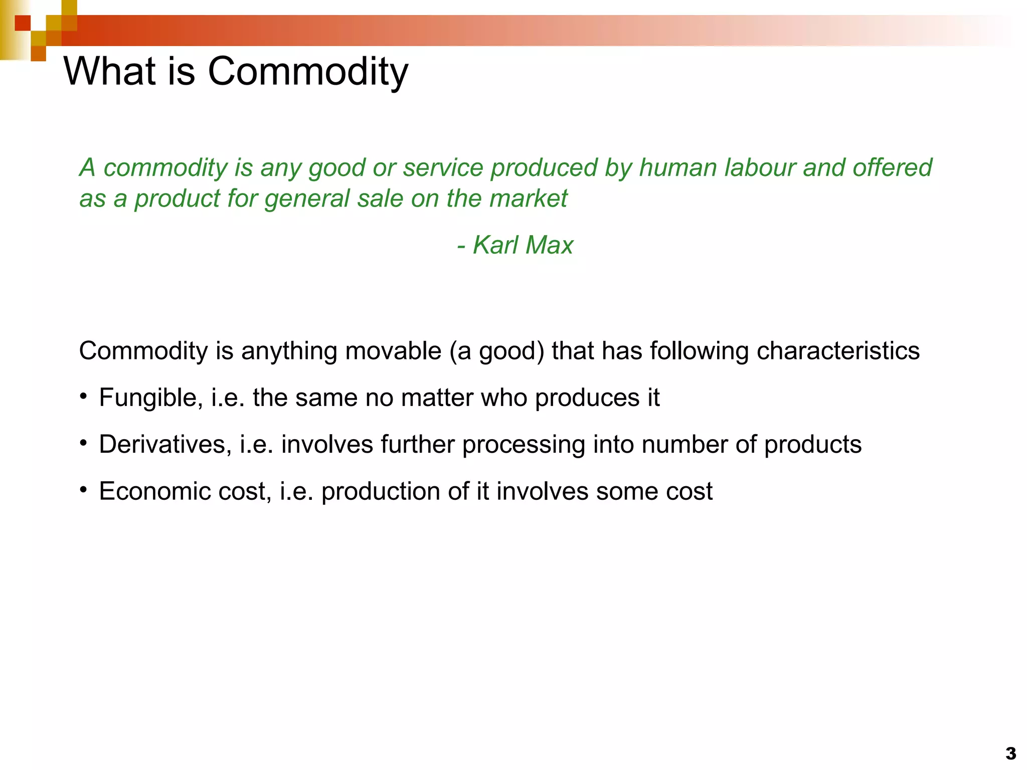 Commodity market in india | PPT