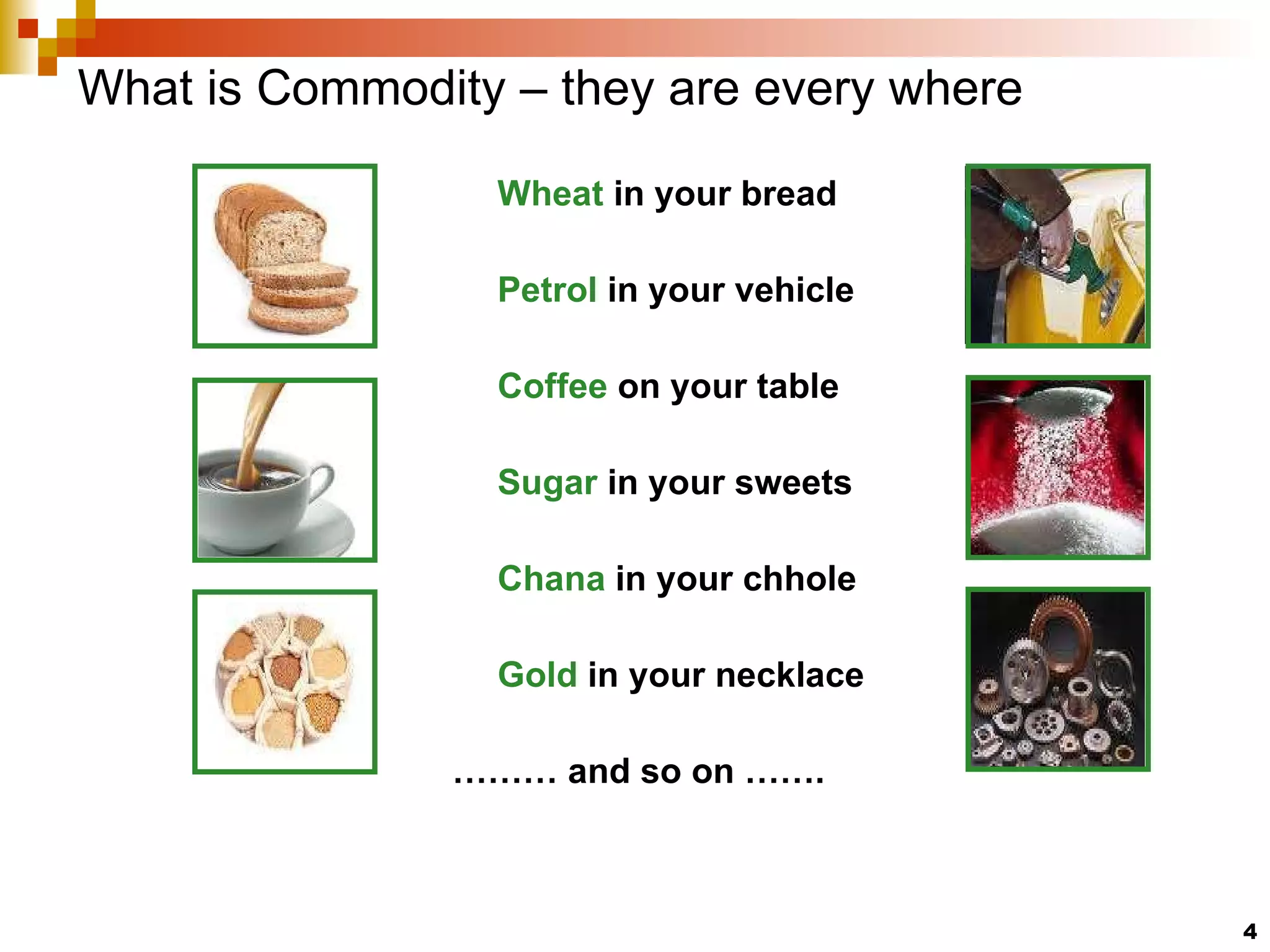 Commodity market in india | PPT