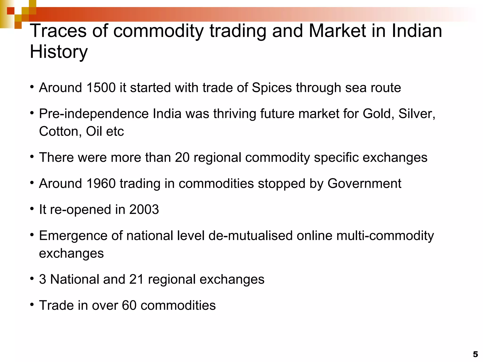 Commodity market in india | PPT