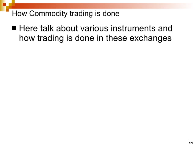 Commodity market in india | PPT