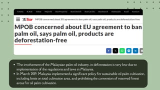 Commodity Market Palm Oil for financial market and institution | PDF