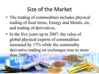 Commodity mkt | PPTX