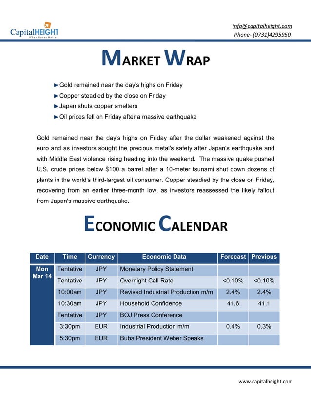 Commodity news letter daily | PDF