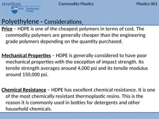 commodity plastics materials - AN OVERVIEW | PPT