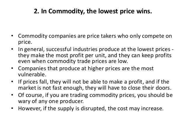 Commodity Trading Investment Strategies | PPTX