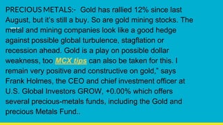 Commodity weekly report | PPT