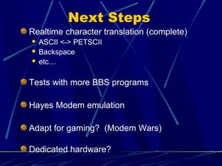 Commodore 64 Telnet BBS Server | PPT