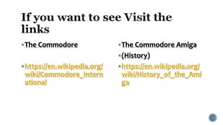 Commodore timeline | PPT