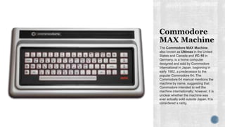 Commodore timeline | PPT