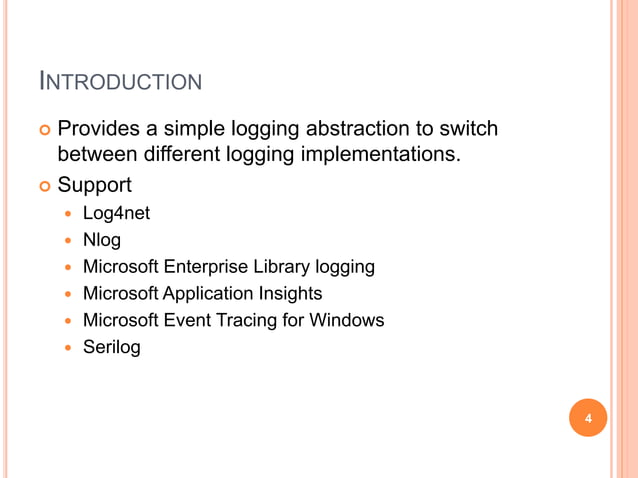 Common.logging | PPT