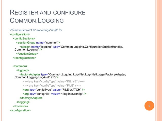 Common.logging | PPT