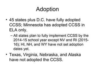 Common Core State Standards | PPT