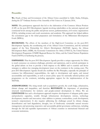 Common african-position (cap)-april-2014 | PDF