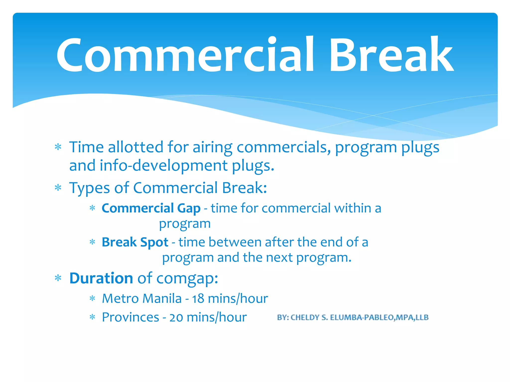 COMMON BROADCASTING TERMS IN RADIO & TV | PPTX