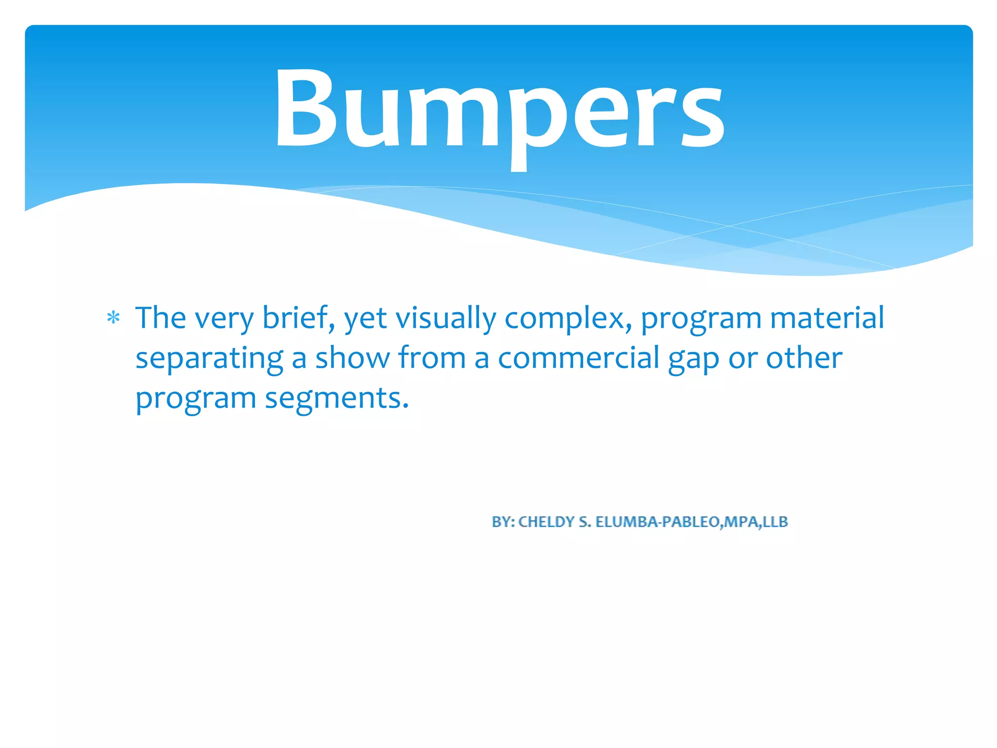 COMMON BROADCASTING TERMS IN RADIO & TV | PPTX